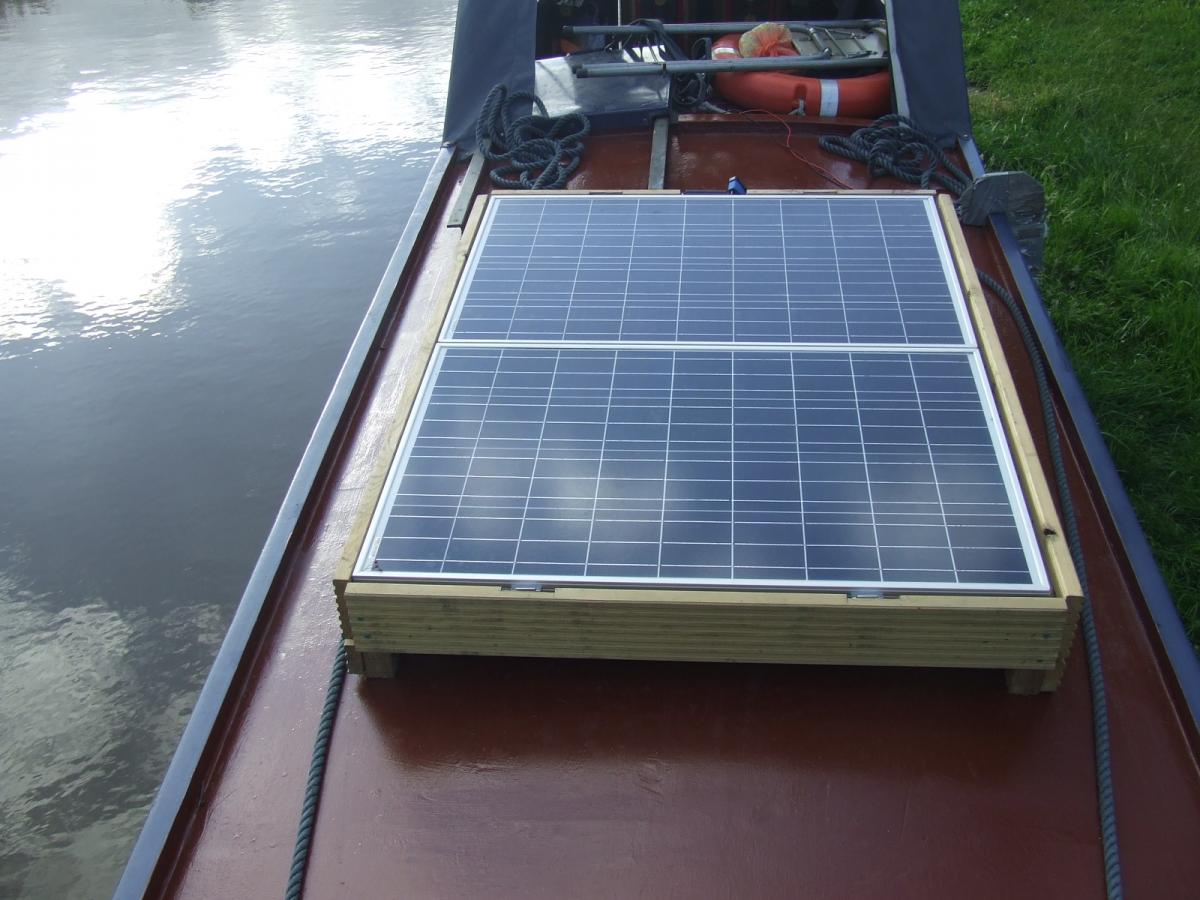fixing solar panel brackets - Boat Building & Maintenance - Canal World