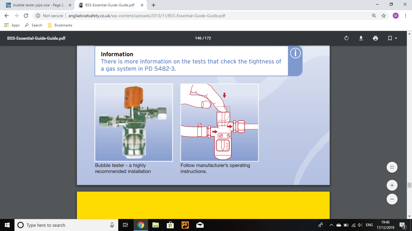 bubble tester pipe size - Page 2 - Boat Building & Maintenance - Canal ...