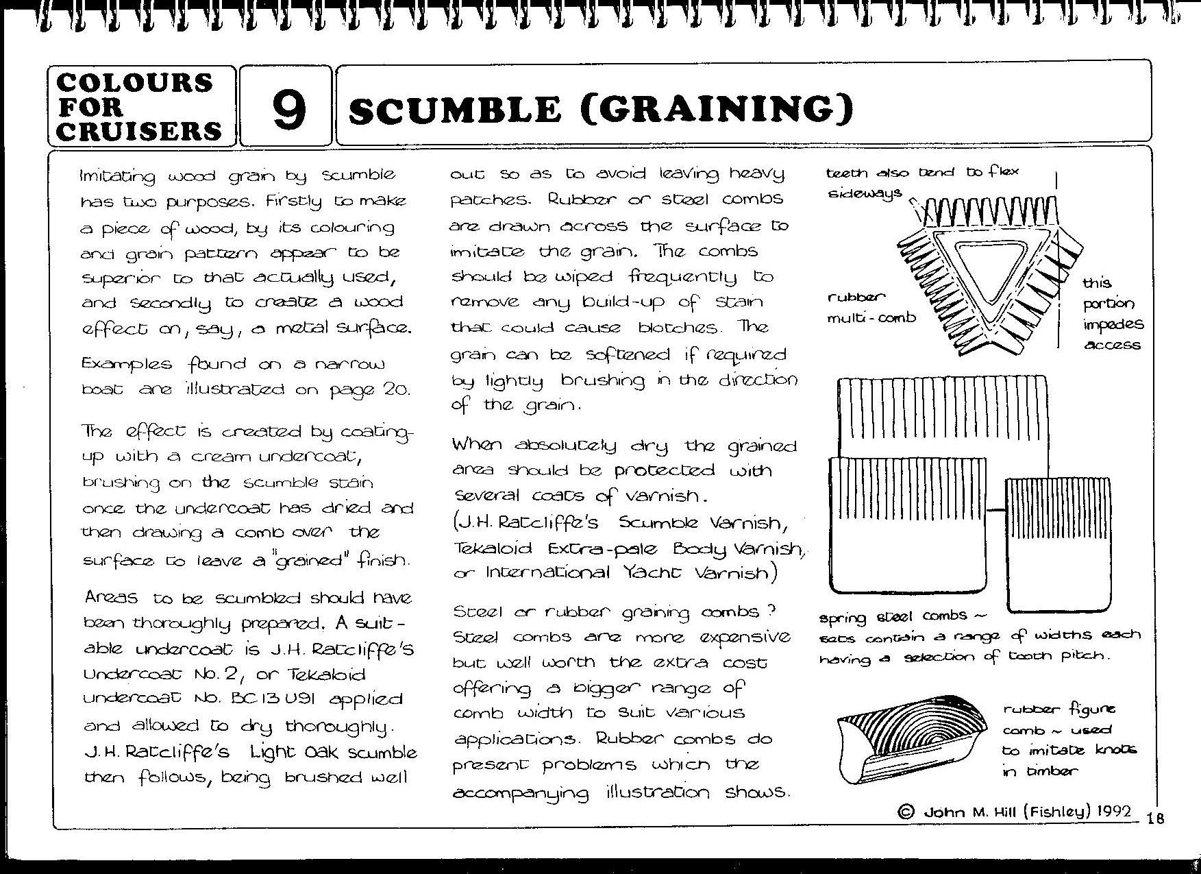 Scumbling - Boat Building & Maintenance - Canal World