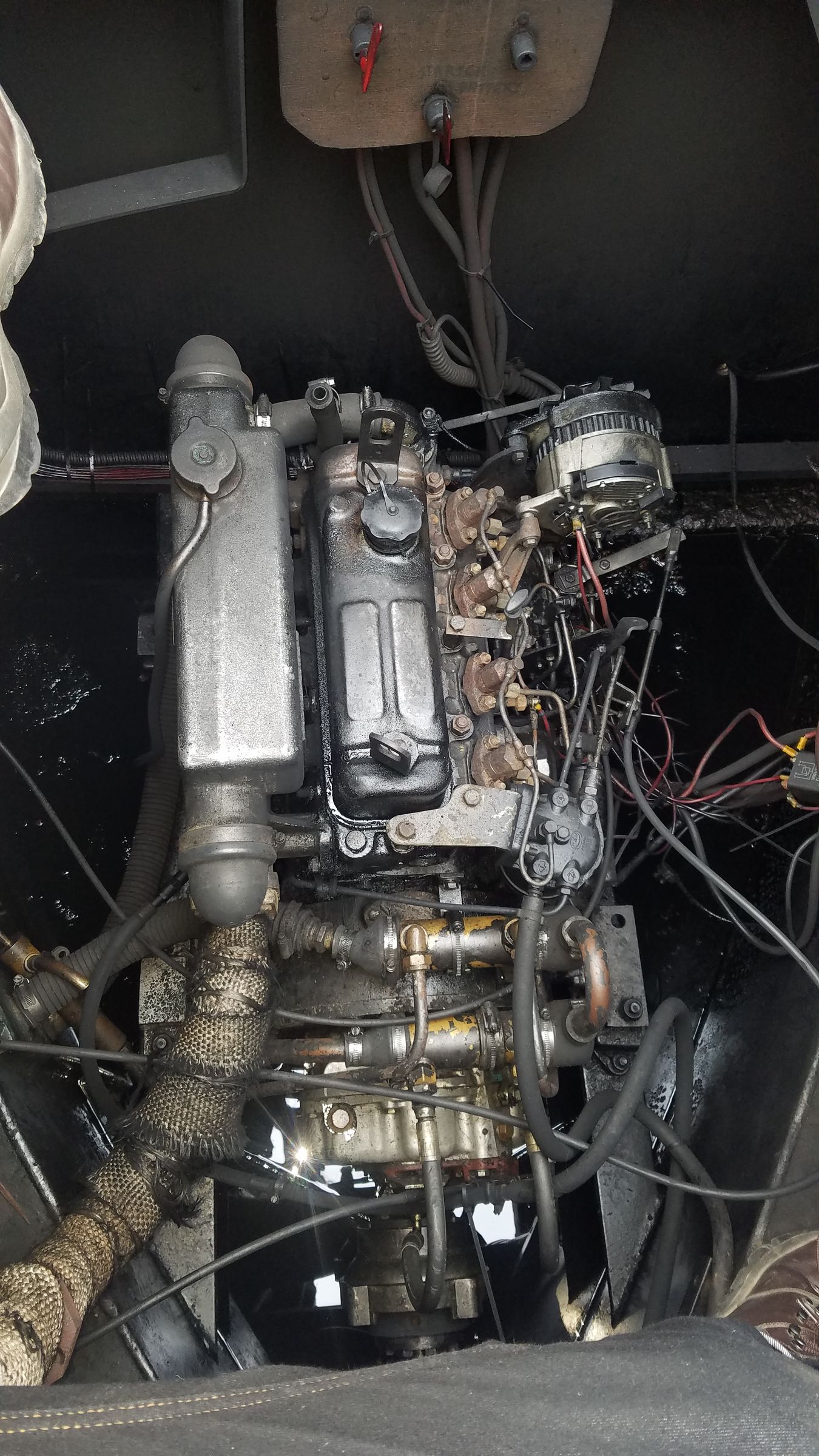 Help please! Our engine bay is full of smoke and our engine has stalled ...