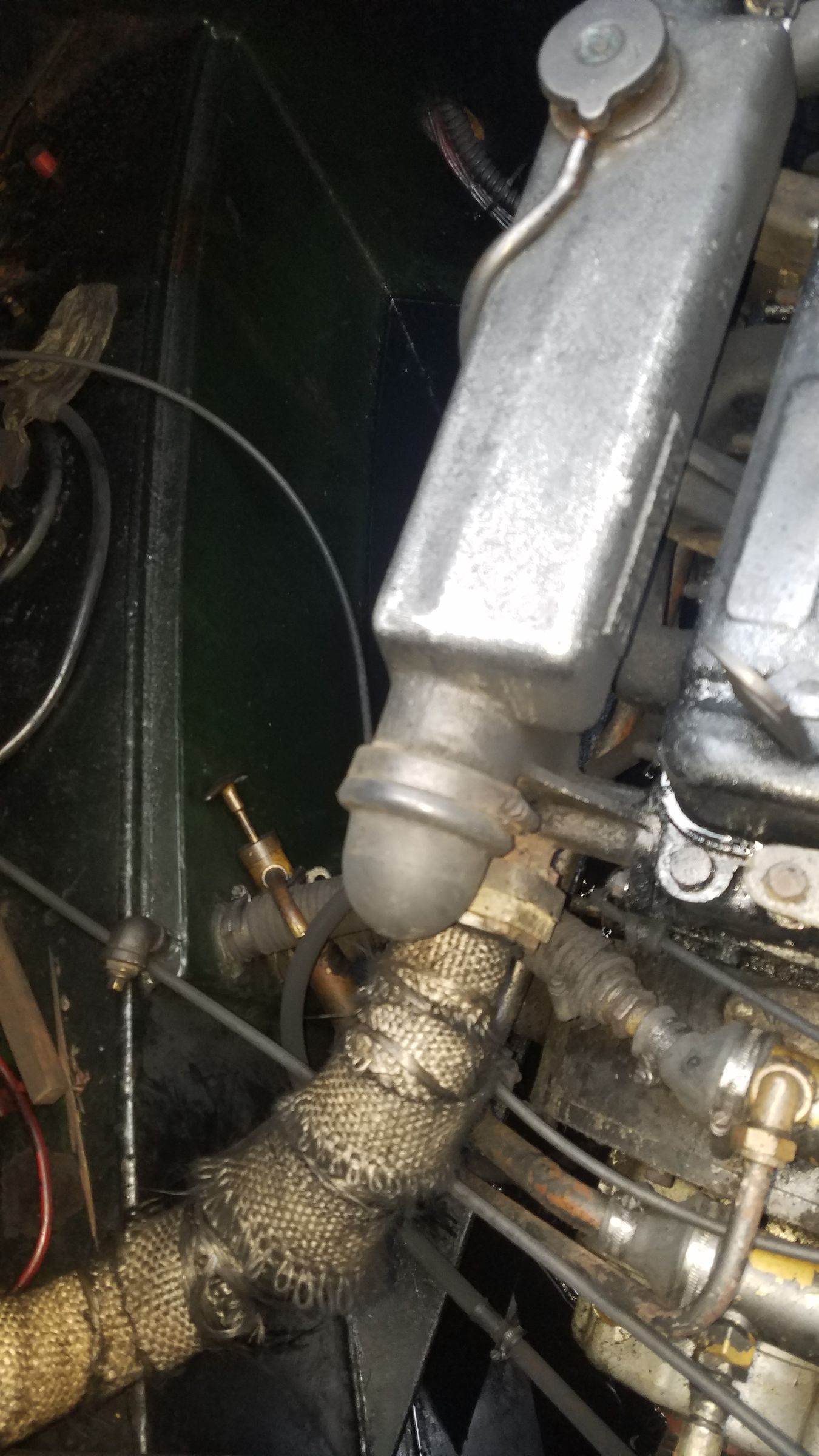 Help please! Our engine bay is full of smoke and our engine has stalled ...