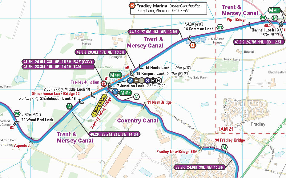 Visitor Mooring at Fradley Junction - Holidays Afloat - Canal World