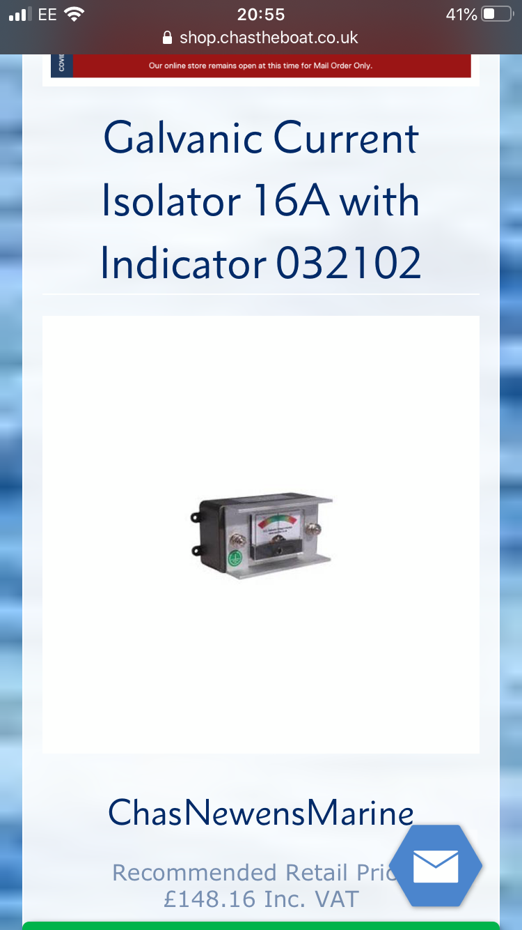 galvanic isolator - Boat Equipment - Canal World