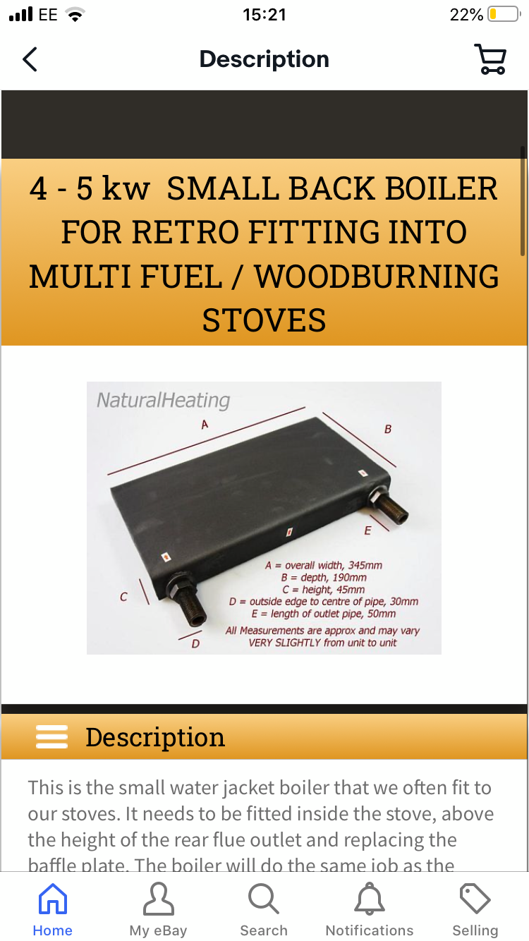 Installing a multifuel back boiler stove - Boat Building & Maintenance ...