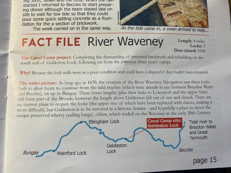 Geldeston lock's renovation. - History & Heritage - Canal World