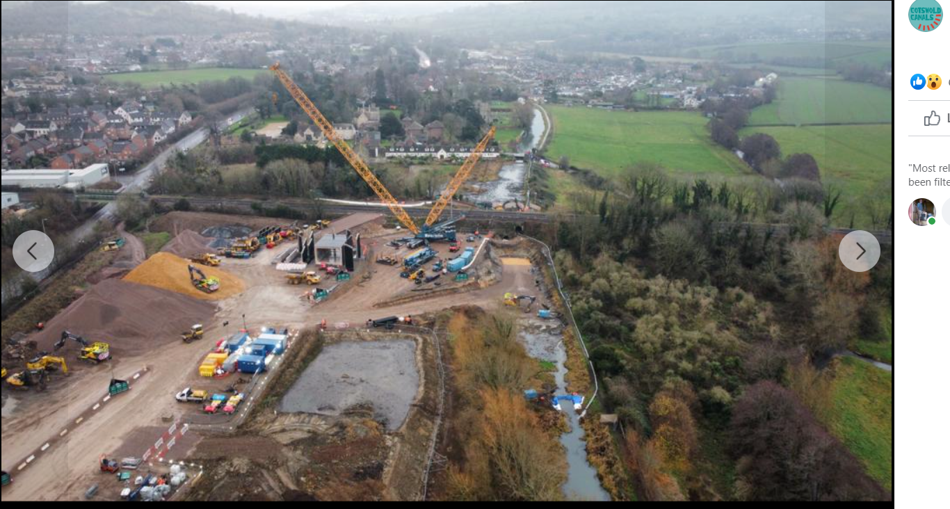 Railway bridge repairs under way to link Gloucestershire canals ...