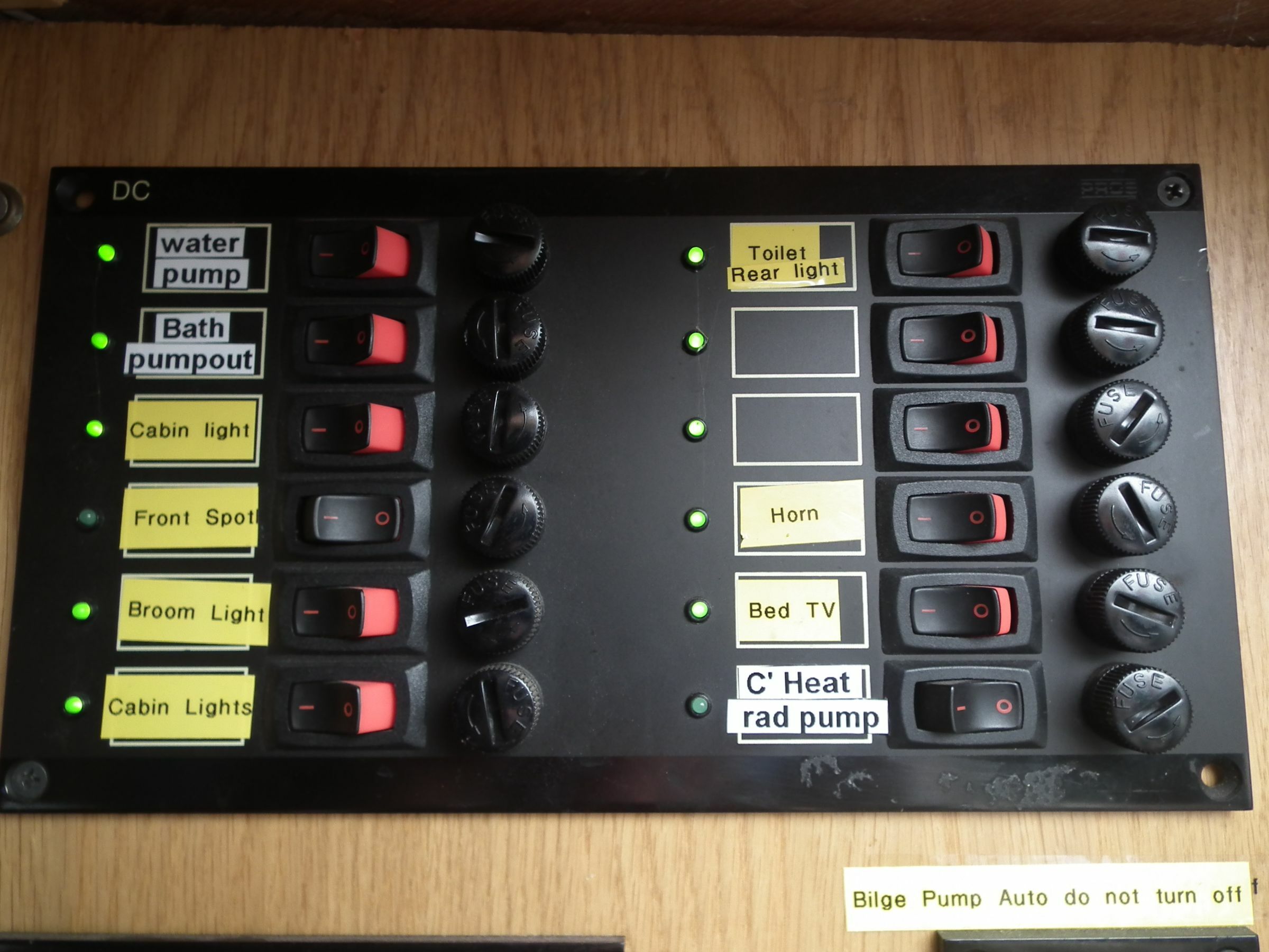 Glass fuses on the switch panel... - Boat Building & Maintenance ...