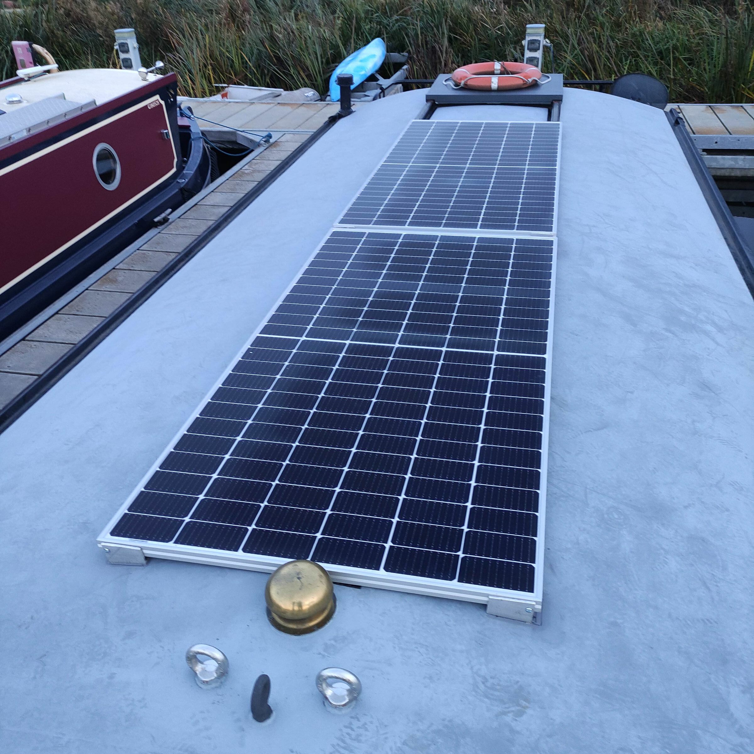 Flat solar panels - Boat Equipment - Canal World