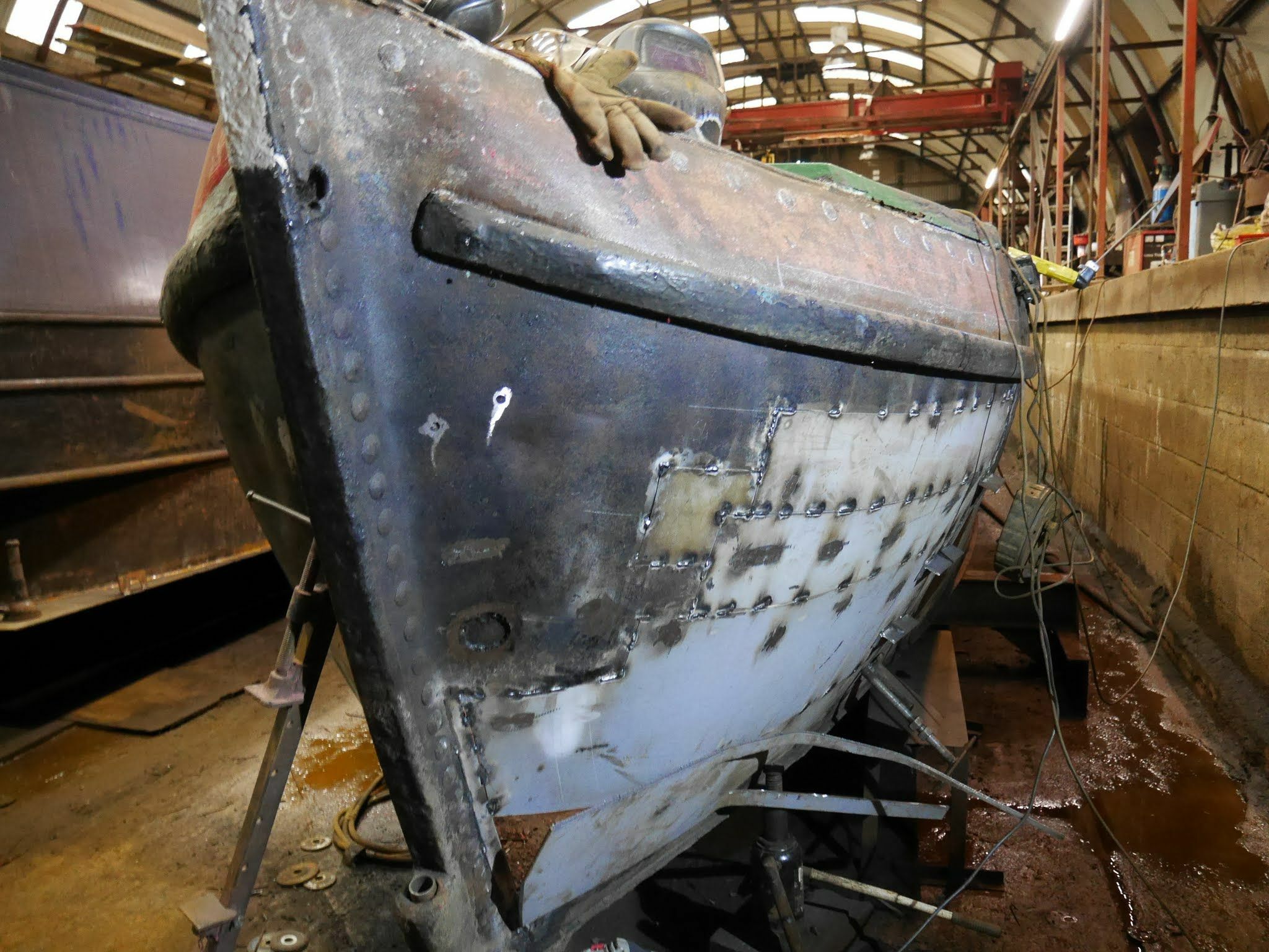 hole in baseplate but rusted from inside the shell - Boat Building ...