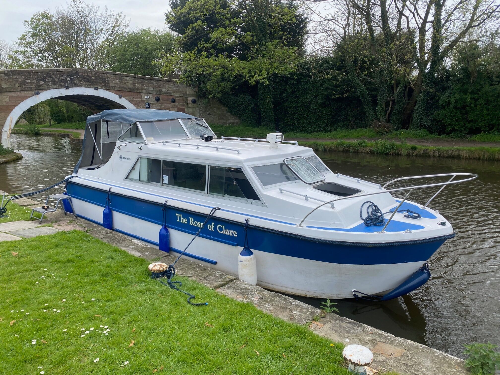 Replacement windows frames including cockpit for Norman 23 boat - Boat ...