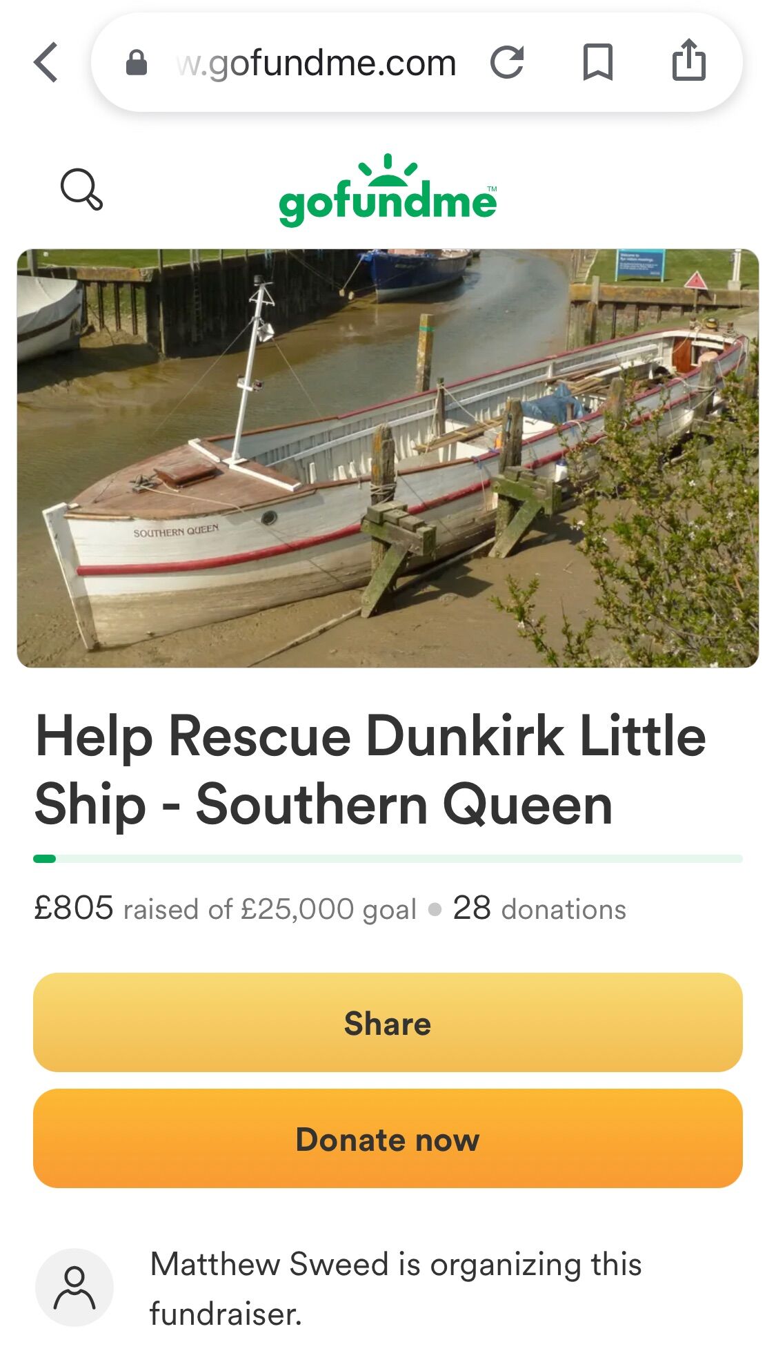 ‘It's part of our history' son's quest to restore Dunkirk ‘Little Ship ...
