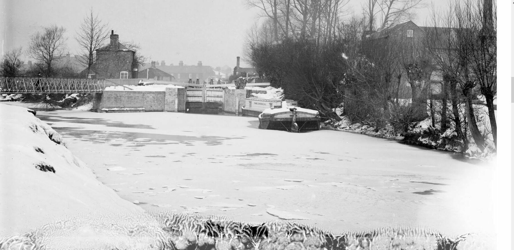 Frozen thames Osney c1880's - History & Heritage - Canal World