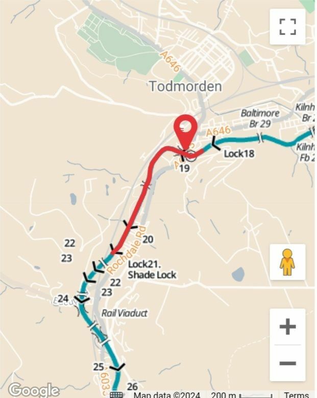 Todmorden Guillotine closure - what do these winding hole codes mean ...