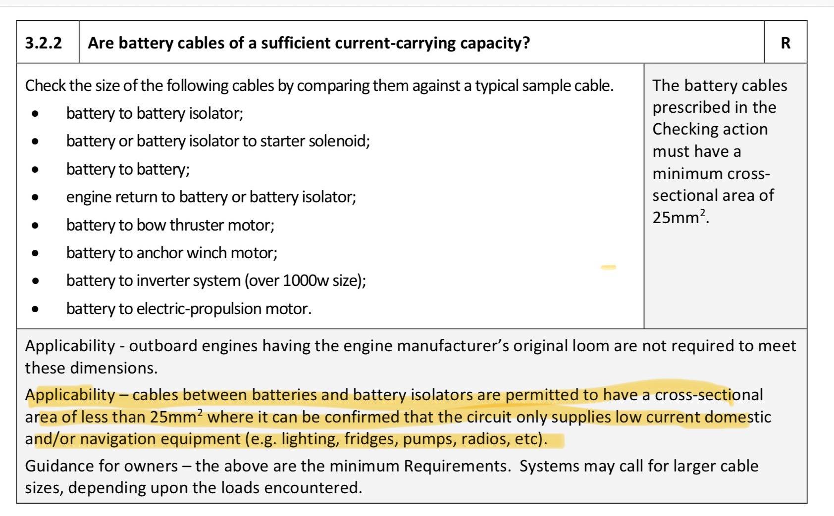 BSS - Domestic Battery Isolator Cable Size - Boat Building ...
