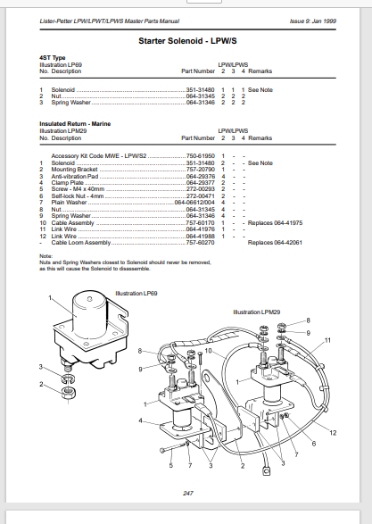Hunting for a Lucas Starter solenoid for a Lister Petter lpws4 - Boat ...