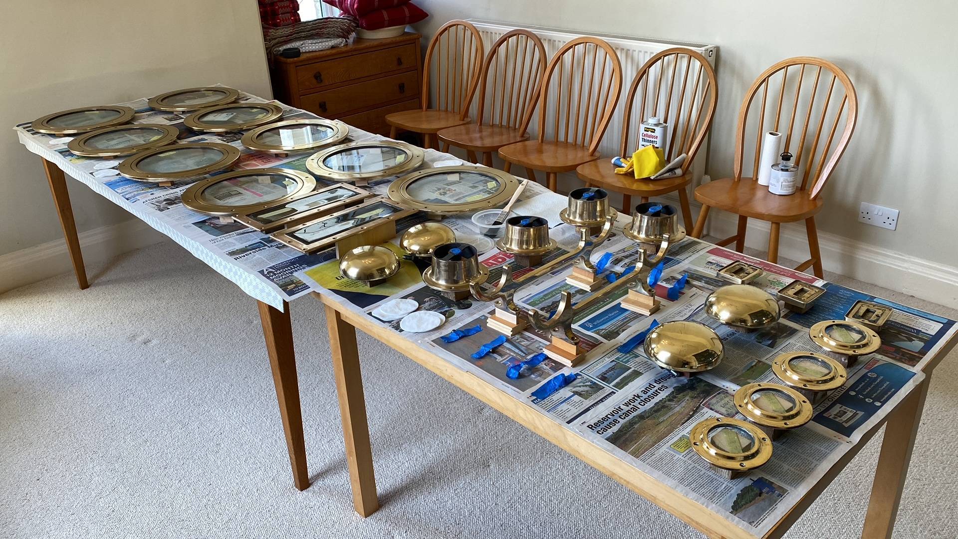 Removing old lacquer from brass - Boat Building & Maintenance - Canal World