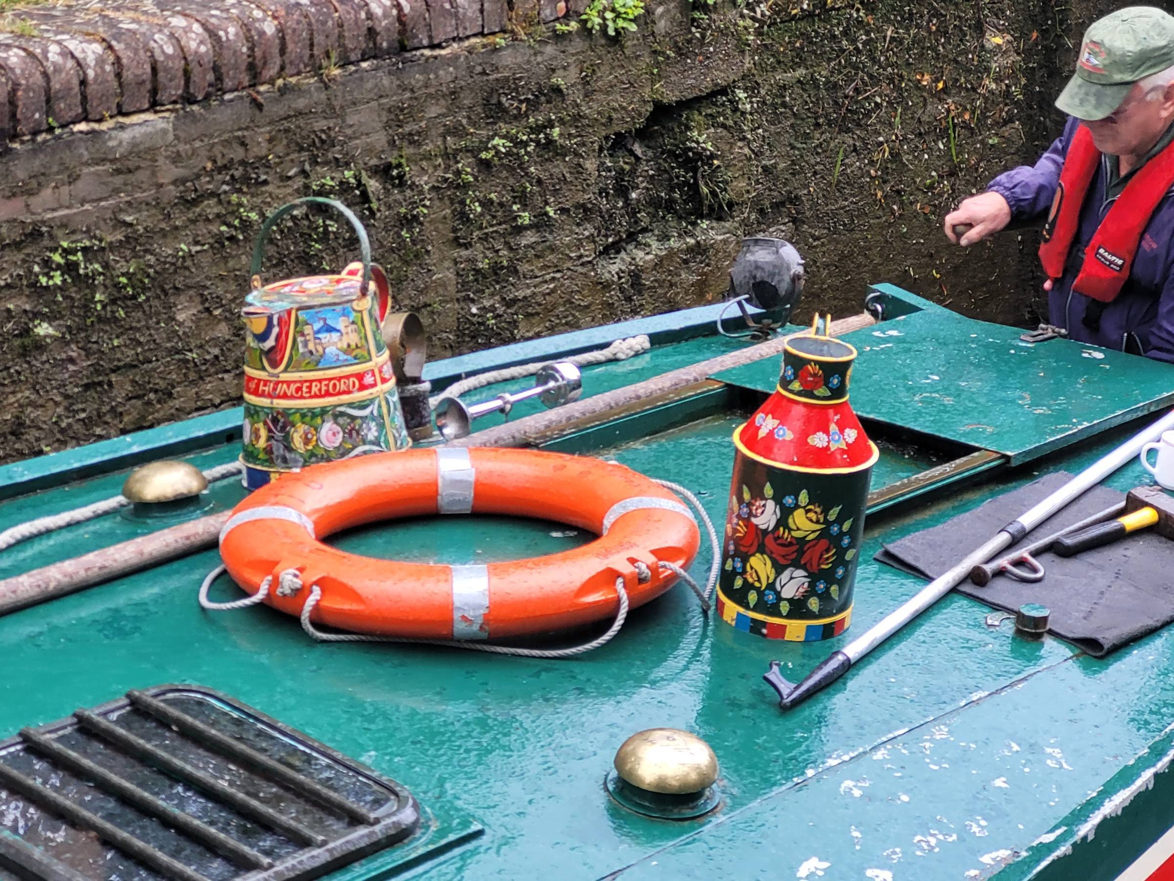 Water cans on Rose of Hungerford - History & Heritage - Canal World