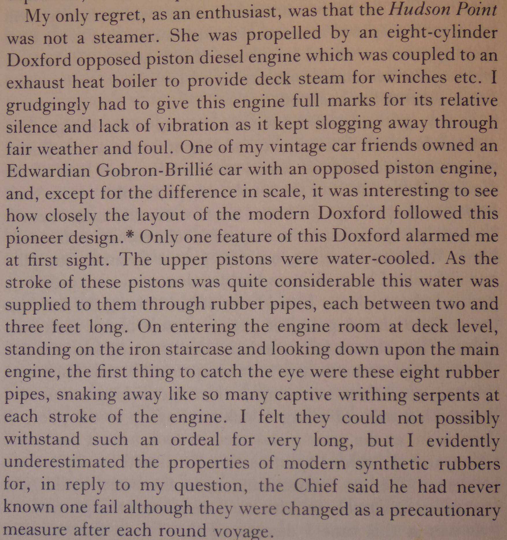 Doxford opposed piston marine diesel question - Others - Canal World