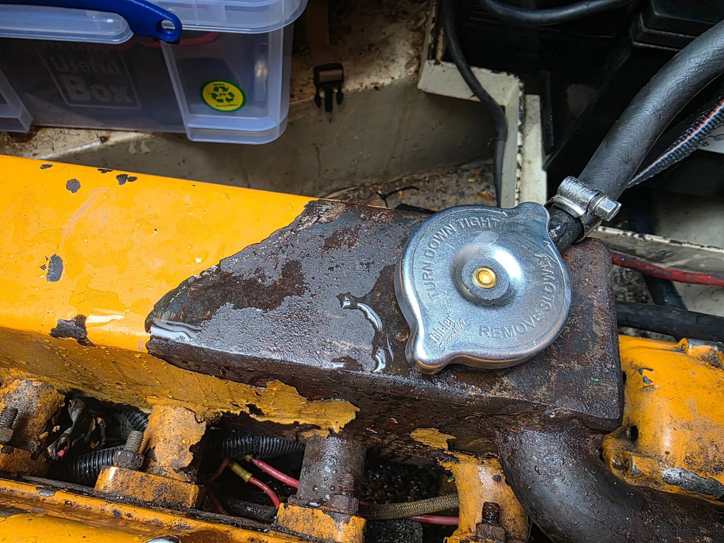 Radiator blanking cap leaking - Boat Building & Maintenance - Canal World