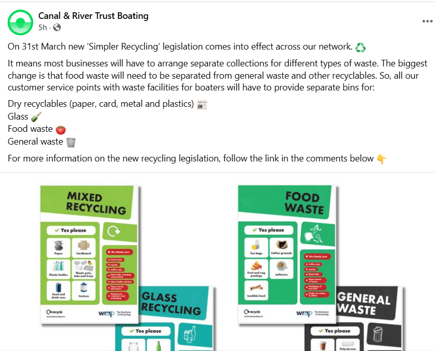 Waste Management - General Boating - Canal World