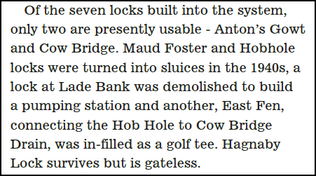 Hagnaby Lock - Witham Navigable Drains - History & Heritage - Canal World