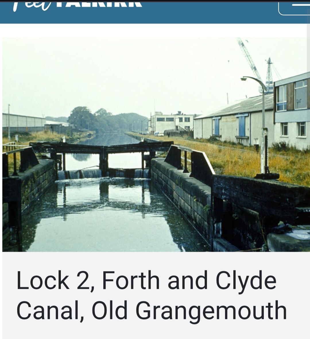 Forth & Clyde - original locks in Grangemouth - History & Heritage ...