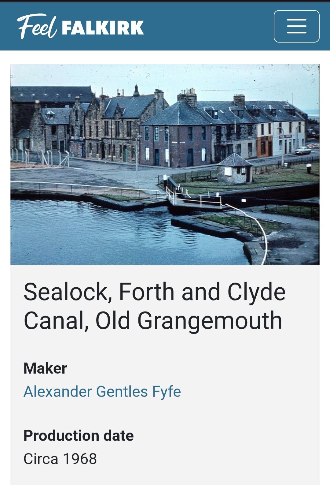 Forth & Clyde - original locks in Grangemouth - History & Heritage ...